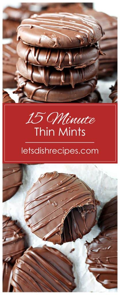 No-Bake 15 Minute Thin Mints – Let's Dish Recipes
