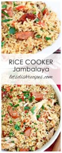 Rice Cooker Chicken and Sausage Jambalaya