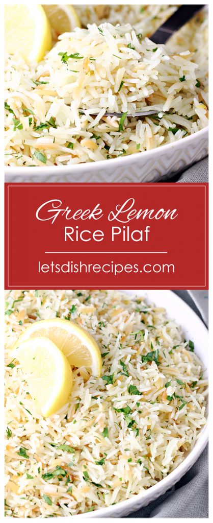 Greek Lemon Rice Pilaf