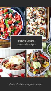 In Season Recipes: September