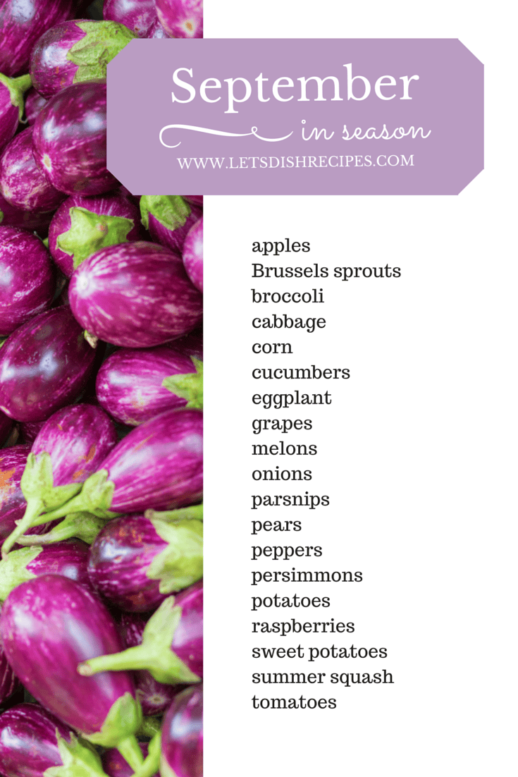 In Season Recipes: September